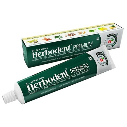 Зубная паста Хербодент Премиум (Herbodent Premium Herbal, Dr.Jaikaran), 100 грамм
