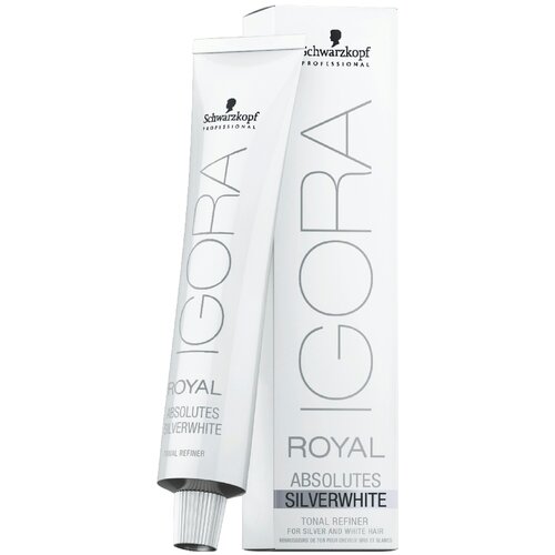 Schwarzkopf Professional Royal краситель Absolutes silverwhite, серебро, 60 мл