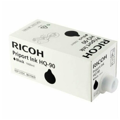 Чернила для дупликатора тип HQ90 чёрные (CS) - RICOH PRIPORT BLACK INK HQ90 (CS)