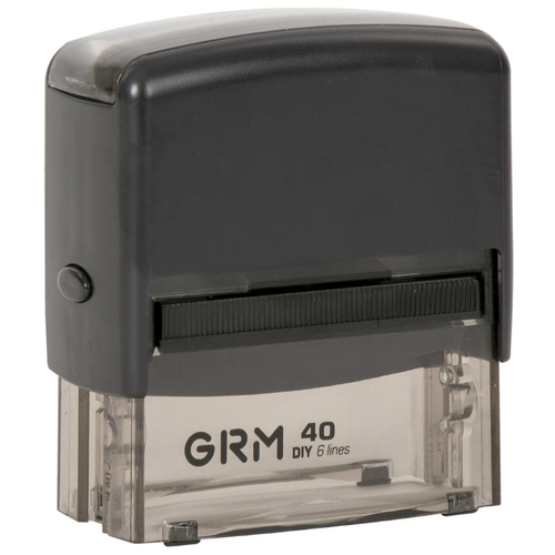 Штамп GRM 40 DIY 6 LINES прямоугольный самонаборный, 59х23 мм, 1 шт.