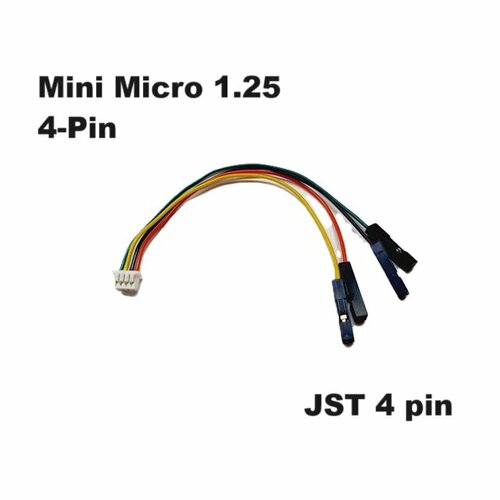 Адаптер переходник Mini Micro JST 1.25 PH4 4-Pin на TTL 4Pin кабель GND N1 разъемы штекер Connector запчасти male, female аккумулятор р/у батарея разветвитель FPV монитор провод