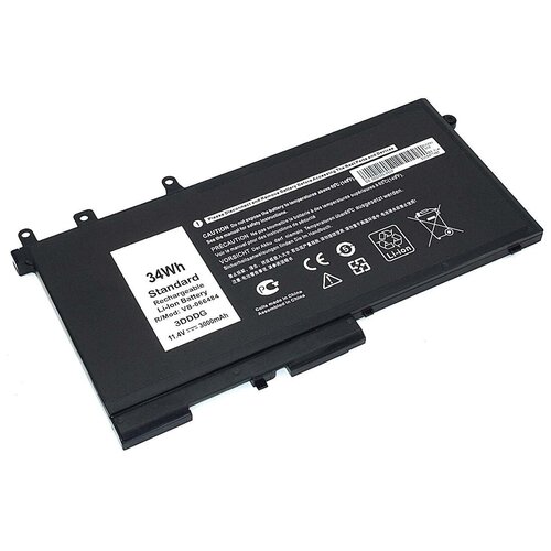 Аккумуляторная батарея iQZiP для ноутбука Dell E5580 (GJKNX) 11,4V 3000mAh OEM