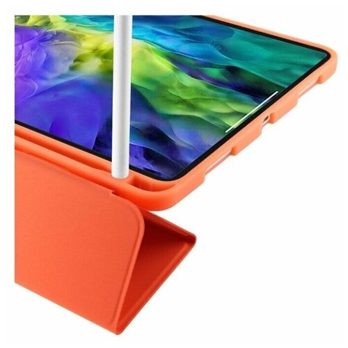 Чехол IT BAGGAGE для планшета iPad 2019 10.2" с держателем стилуса и мягкой задней стенкой оранжевый ITIPR102P-3