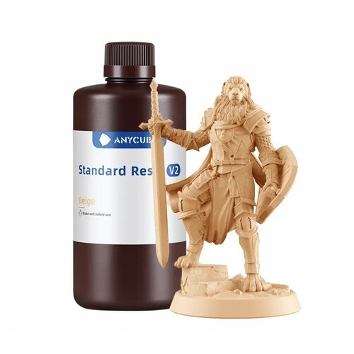 Фотополимерная смола Anycubic UV Resin Standart Resin для 3D принтера 1 кг - цвет кожи (Skin) 1 литр