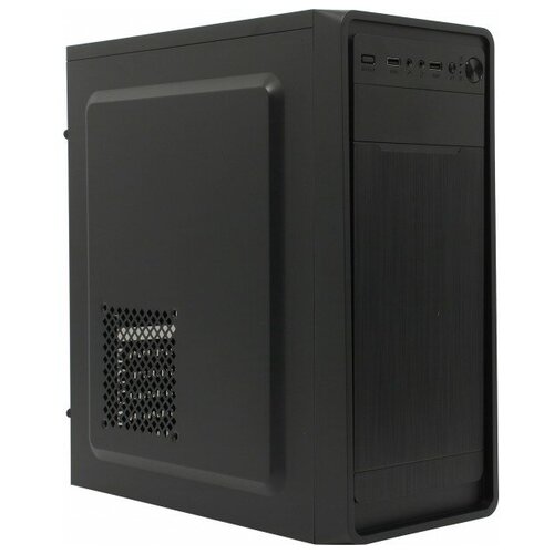 Корпус Miditower ExeGate XP-332 Black, ATX, (XP450, Black,120mm), 2*USB, Audio