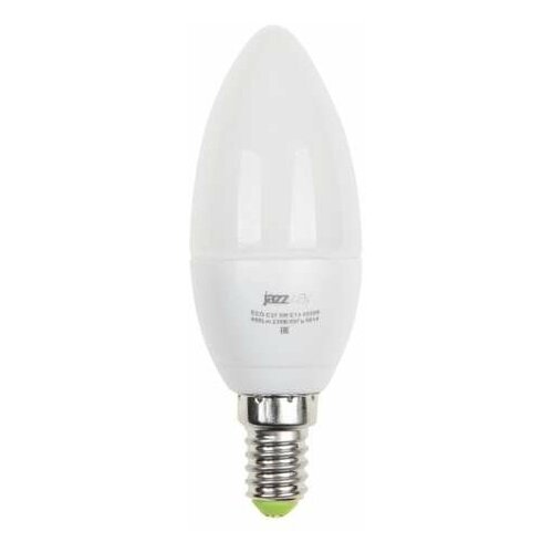 Лампа светодиодная PLED-ECO-C37 5Вт свеча 4000К бел. E27 400лм 230В JazzWay 2855329A (7шт.)
