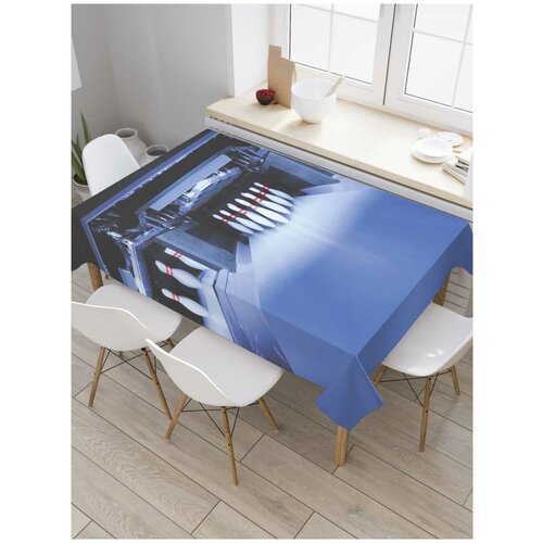 Скатерть прямоугольная JoyArty на кухонный стол "Дорожки боулинга" из оксфорда, 120x145 см