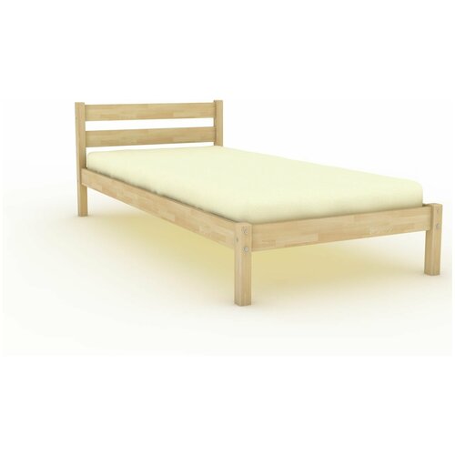 Односпальная кровать "Берёзка 1" без покрытия, 80x190 см, ORTMEX