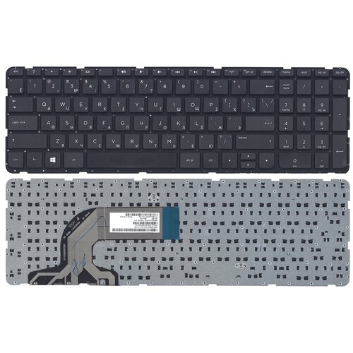 Клавиатура для ноутбука HP 720597-001 черная без рамки
