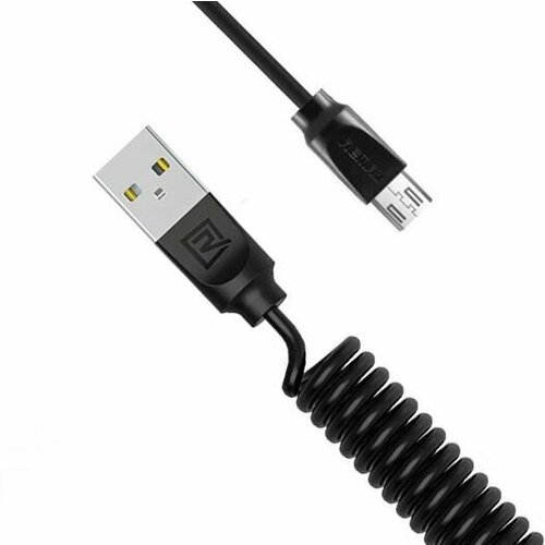 Витой кабель Micro USB, Remax Radiance Pro Data Cable RC-117m, черный