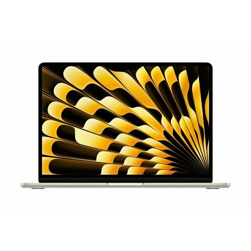 13.6" Ноутбук Apple MacBook Air 2024 (2560x1664, Apple M3, RAM 8 ГБ, SSD 512 ГБ, Apple graphics 8-core), Starlight