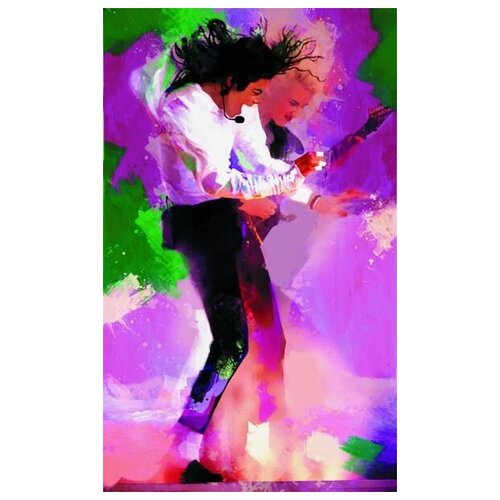 Постер на холсте Майкл Джексон №2 40см. x 66см.