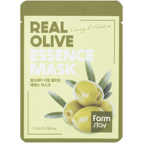 Farmstay Real Olive Essence Mask тканевая маска с экстрактом оливы, 23 мл