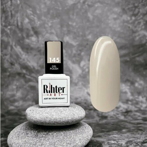 Гель лак для ногтей Rihter Art №145 Молочный серый красота рихтер АРТ (9 мл.)