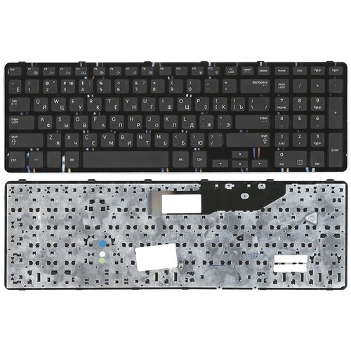 Клавиатура для ноутбука Samsung NP350E7C 355E7C черная с черной рамкой