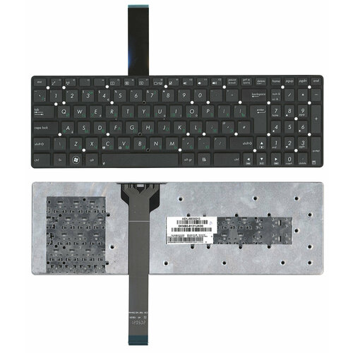Клавиатура для Asus A55VJ, черная без рамки, Г-образный Enter