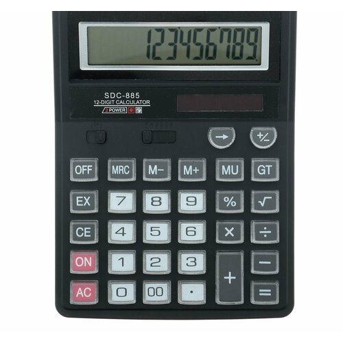 Калькулятор настольный, 12 - разрядный, SDC - 885