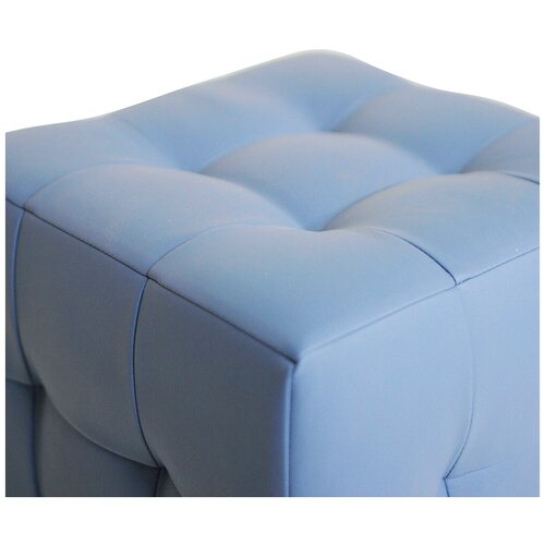 Пуфик DreamBag Лотос, искусственная кожа, 40 x 40 x 42 см, голубой
