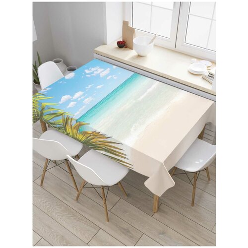Скатерть прямоугольная JoyArty на кухонный стол "Тихий океан" из оксфорда, 120x145 см