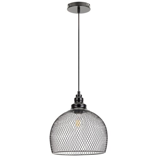 Потолочный светильник ЭРА PL7 BK, E27, 60 Вт, кол-во ламп: 1 шт., цвет: черный