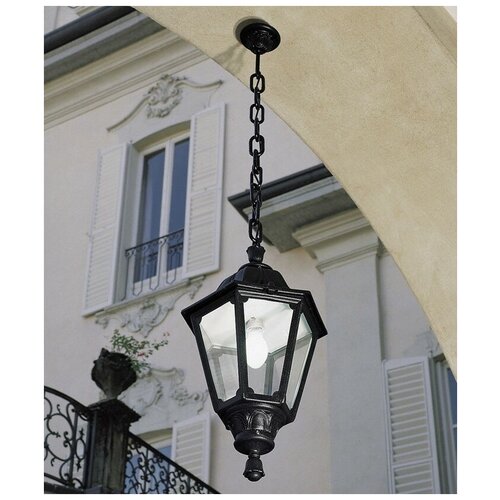 Светильник подвесной уличный FUMAGALLI SICHEM ANNA BLACK CLEAR E27