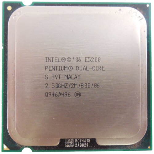 Процессор Intel Pentium E5200 LGA775,  2 x 2500 МГц, OEM