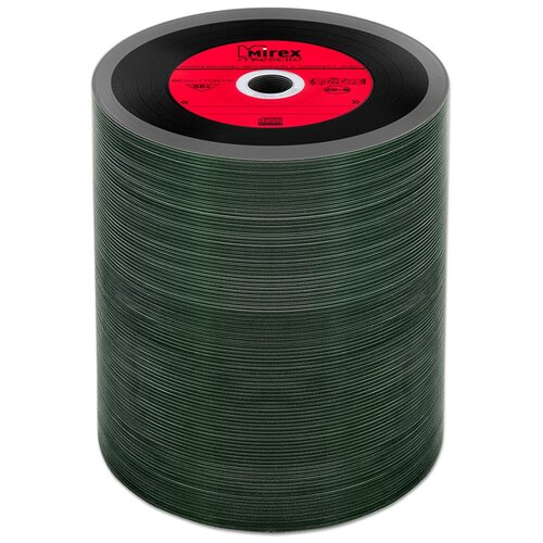 Диск Mirex CD-R 700Mb 52X MAESTRO Vinyl ("виниловая пластинка"), красный, упаковка 100 шт.
