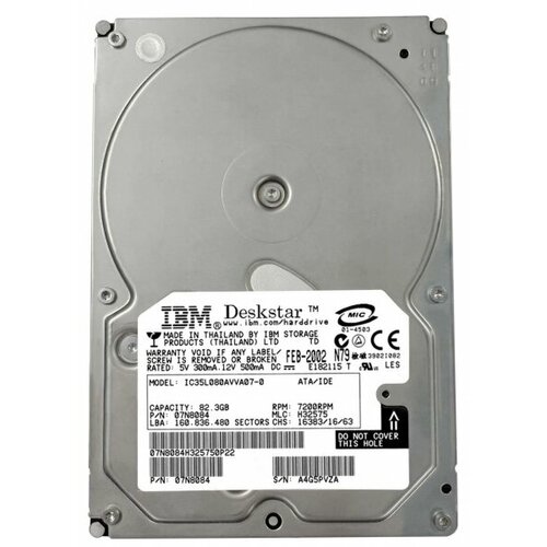 Жесткий диск IBM 2M921 80Gb 7200 IDE 3.5" HDD