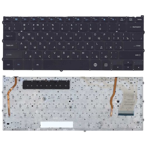 Клавиатура для ноутбука Samsung NP940X3G черная с подсветкой