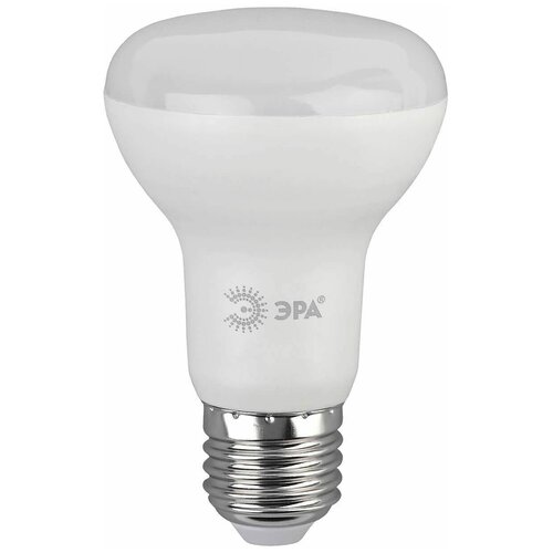 Лампа светодиодная ЭРА E27 8W 6500K матовая LED R63-8W-865-E27 R Б0045336