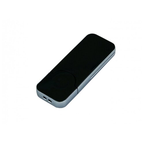 Пластиковая флешка для нанесения логотипа в стиле iphone (32 Гб / GB USB 2.0 Черный/Black I-phone_style Модель 202)