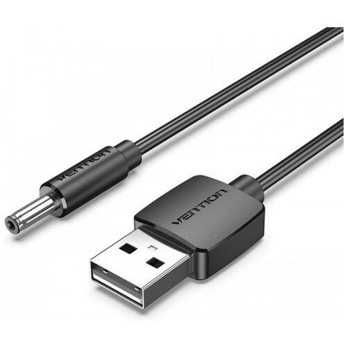 Кабель питания USB AM/DC-jack 3.5мм (M), длина 1 м Vention цвет черный, для роутера, сплиттера, камеры CEXBF