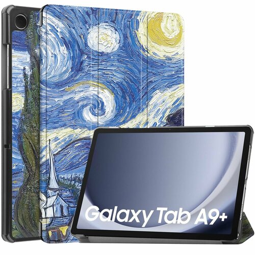 Умный чехол для Samsung Galaxy Tab A9+ 11"/ SM-X210, X215, X216B, звездная ночь