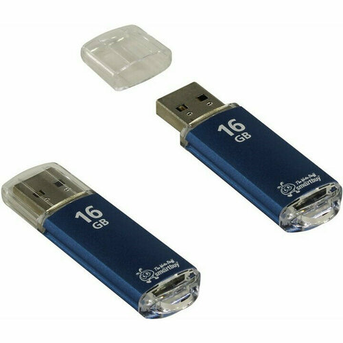 USB Flash накопитель 16Gb SmartBuy V-Cut Blue (SB16GBVC-B)