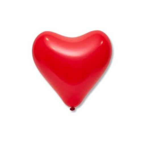 Шар латексный 12", сердце, стандарт, набор 50 шт, цвет красный 4832031