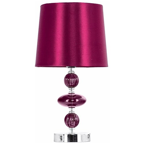 Настольная лампа Gerhort "A41 Purplex1". Хром+Пурпурный