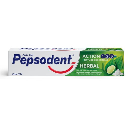 Зубная паста Pepsodent Action 1,2,3 Herbal, 190 мл, 190 г