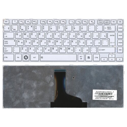 Клавиатура для ноутбука Toshiba 9Z. N7SSQ.00R белая