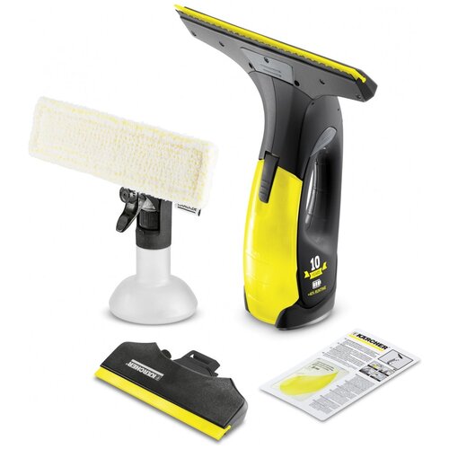 Ручной стеклоочиститель KARCHER WV 2 Premium Black Edition, black/yellow