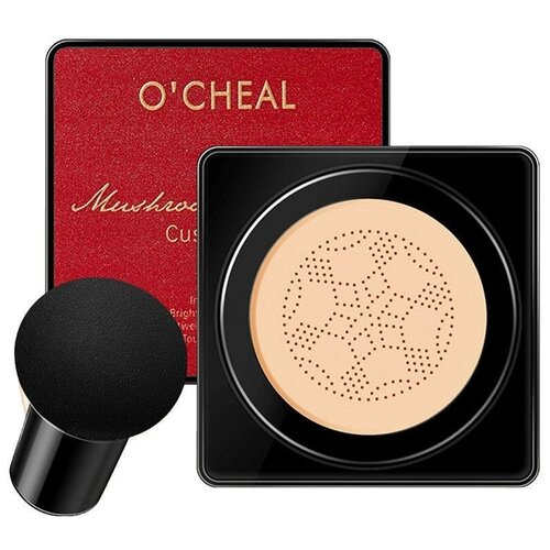 O'cheal BB крем Mushroon Spring Air Cushion Frost, 30 мл/50 г, оттенок: 02 Натуральный, 1 шт.