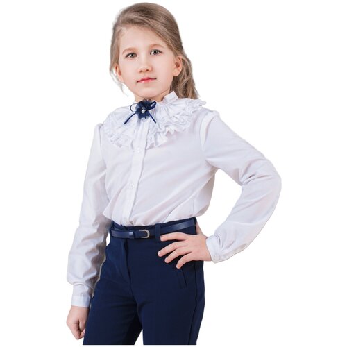 Школьная блуза Инфанта, размер 170/84, белый