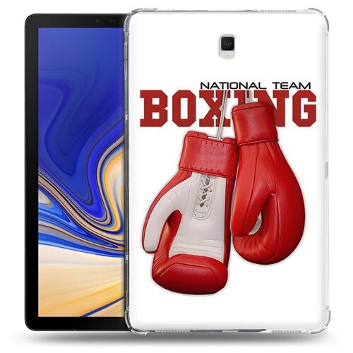 Чехол задняя-панель-накладка-бампер MyPads боксерские перчатки для Samsung Galaxy Tab S4 10.5 SM-T830/T835 противоударный