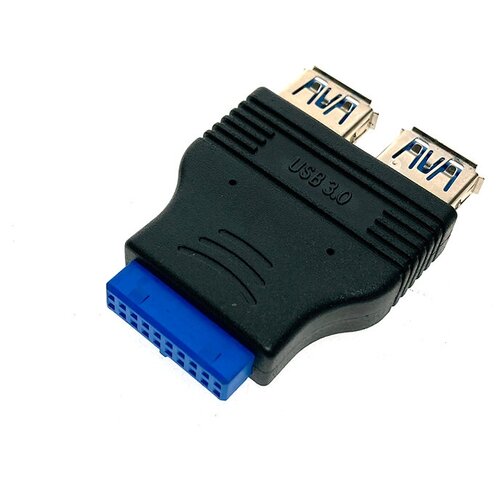 Переходник USB 3.0 20pin -> 2x A Espada Ei20U32