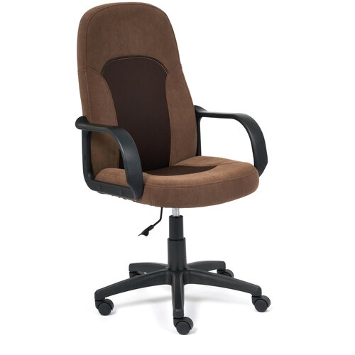 Компьютерное кресло TetChair Parma офисное, обивка: флок, цвет: черный/синий