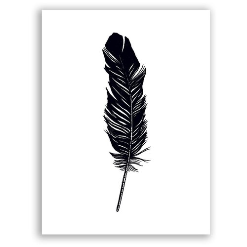 Постер на бумаге / Feather / Перо