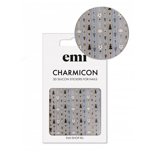E.Mi, 3D-стикеры №200 Гирлянда Charmicon 3D Silicone Stickers