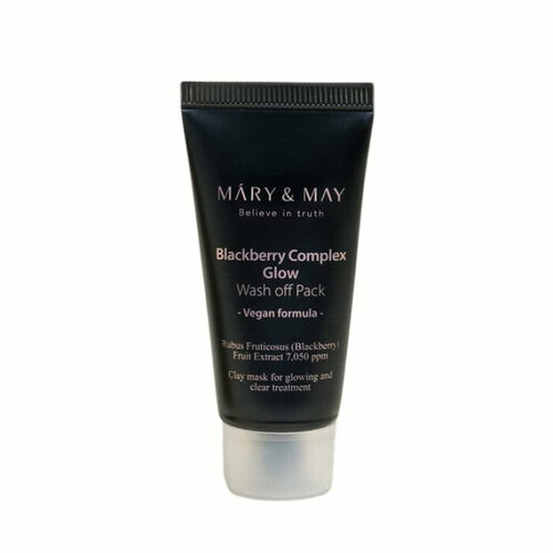 Маска для лица с ежевичным комплексом | Mary&May Blackberry Complex Glow Wash Off Pack 30g