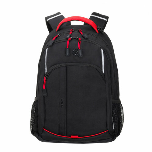 Молодежный рюкзак TORBER ROCKIT T2324R, чёрный/красный, нейлон, 32х14х50 см, 22 л