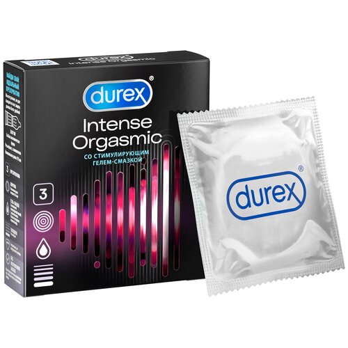 Презервативы Durex Intense Orgasmic, 3 шт.