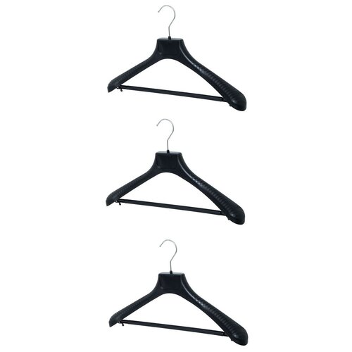 Вешалки Valexa набор (для верхней одежды РМ-45пер 3 шт 450ммх55мм) черные